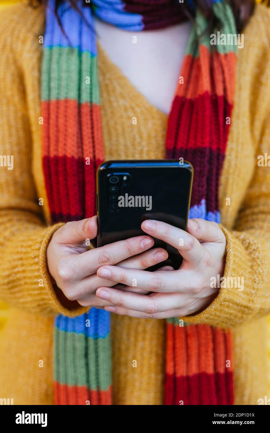 Close up woman typing text hi-res stock photography and images - Alamy