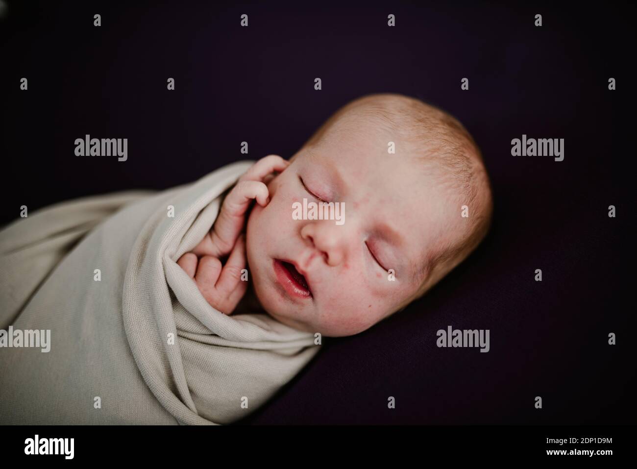 Newborn baby sleeping Stock Photo - Alamy