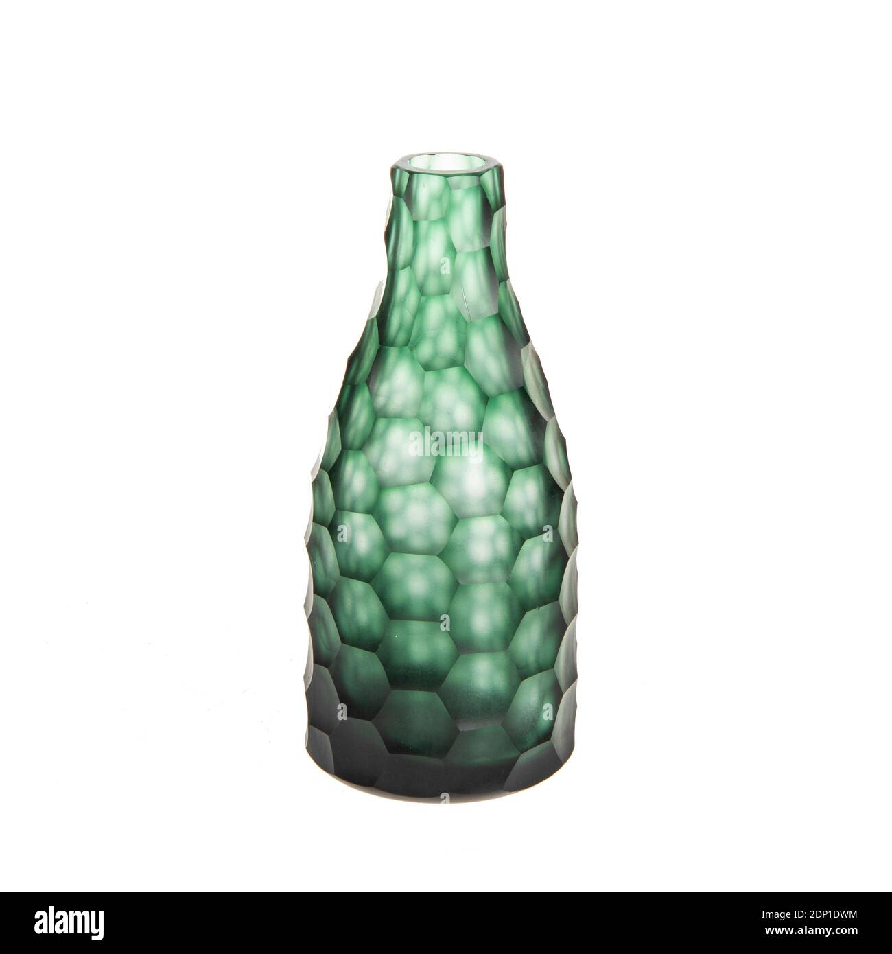 decorative colored glass bottle on white background isolated Stock ...
