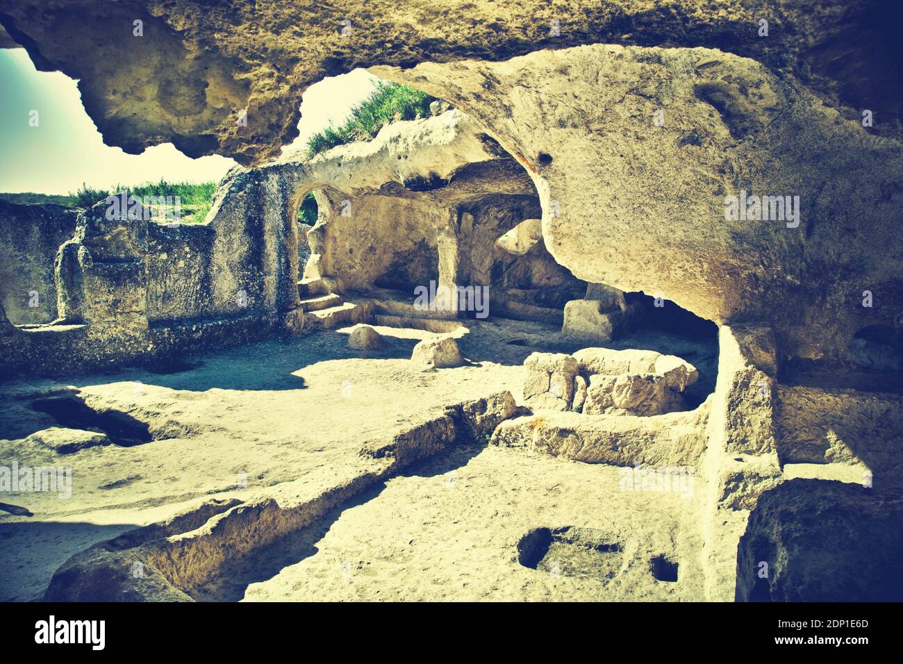 ancient cave in the Crimea Stock Photo - Alamy