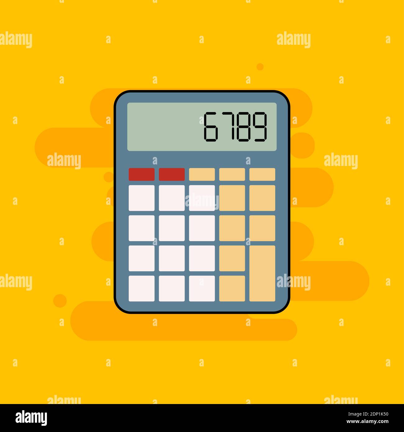 Calculator back to school tool picture icon - Vector Stock Vector Image ...