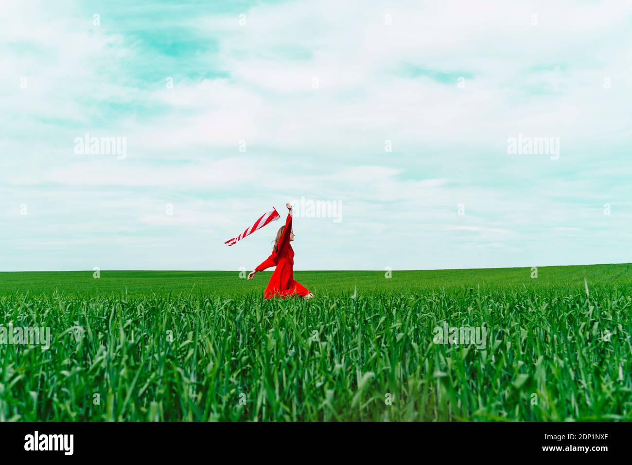 Running a red hi-res stock photography and images - Alamy