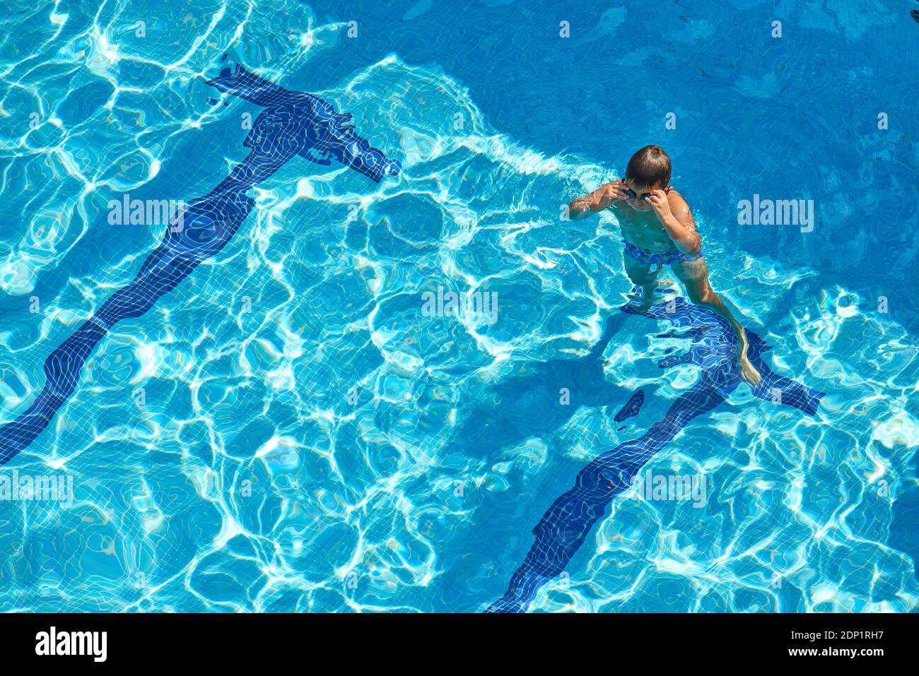 Swimmer from above in pool hi-res stock photography and images - Alamy