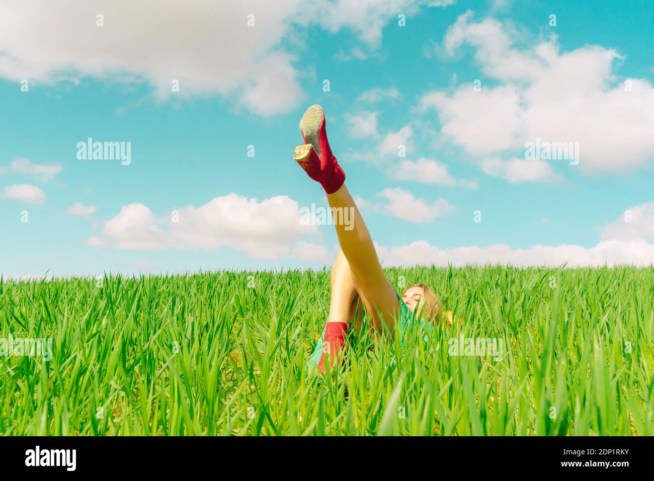 Wearing red shoes hi-res stock photography and images - Alamy
