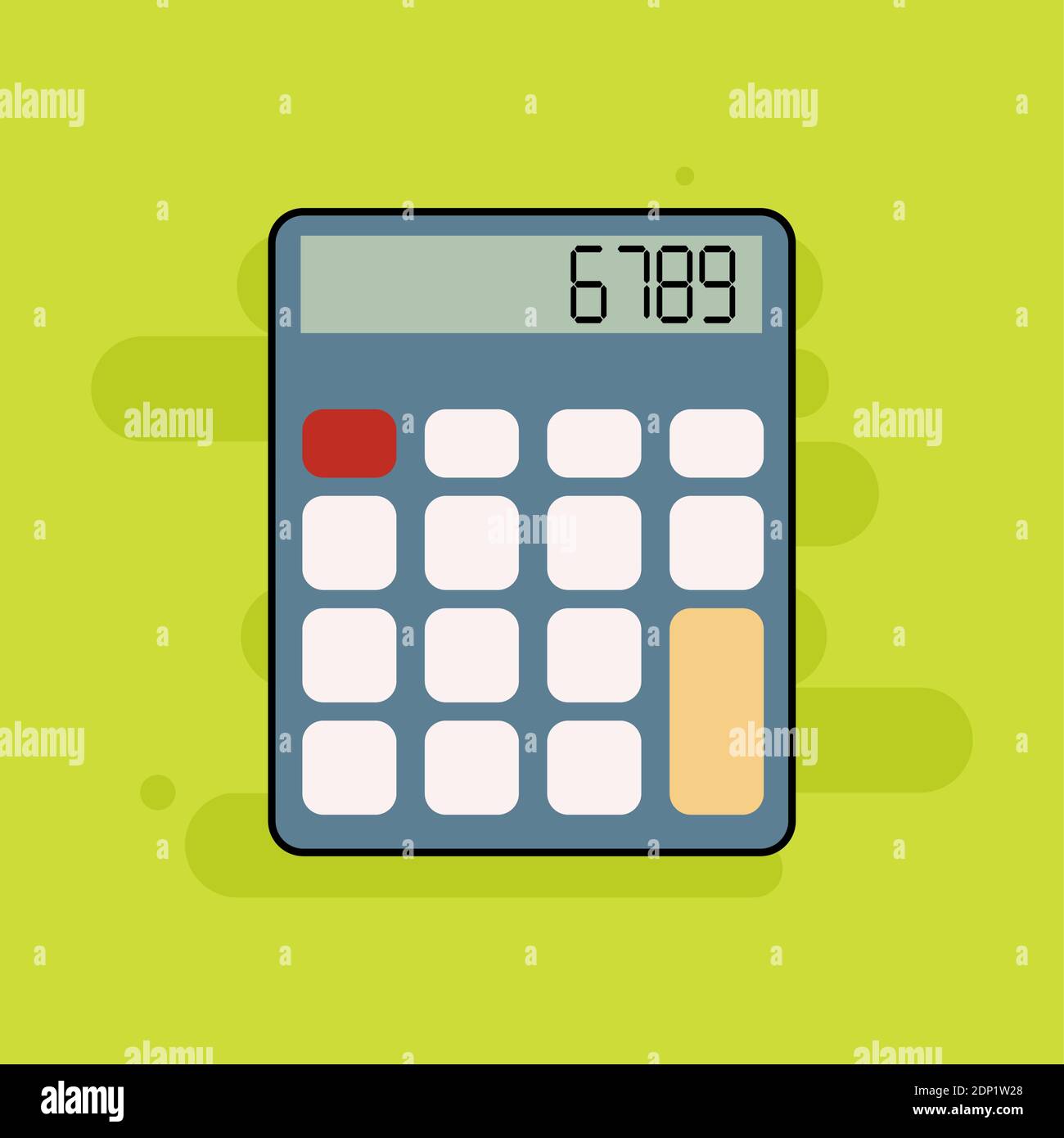Calculator back to school tool picture icon - Vector Stock Vector Image ...