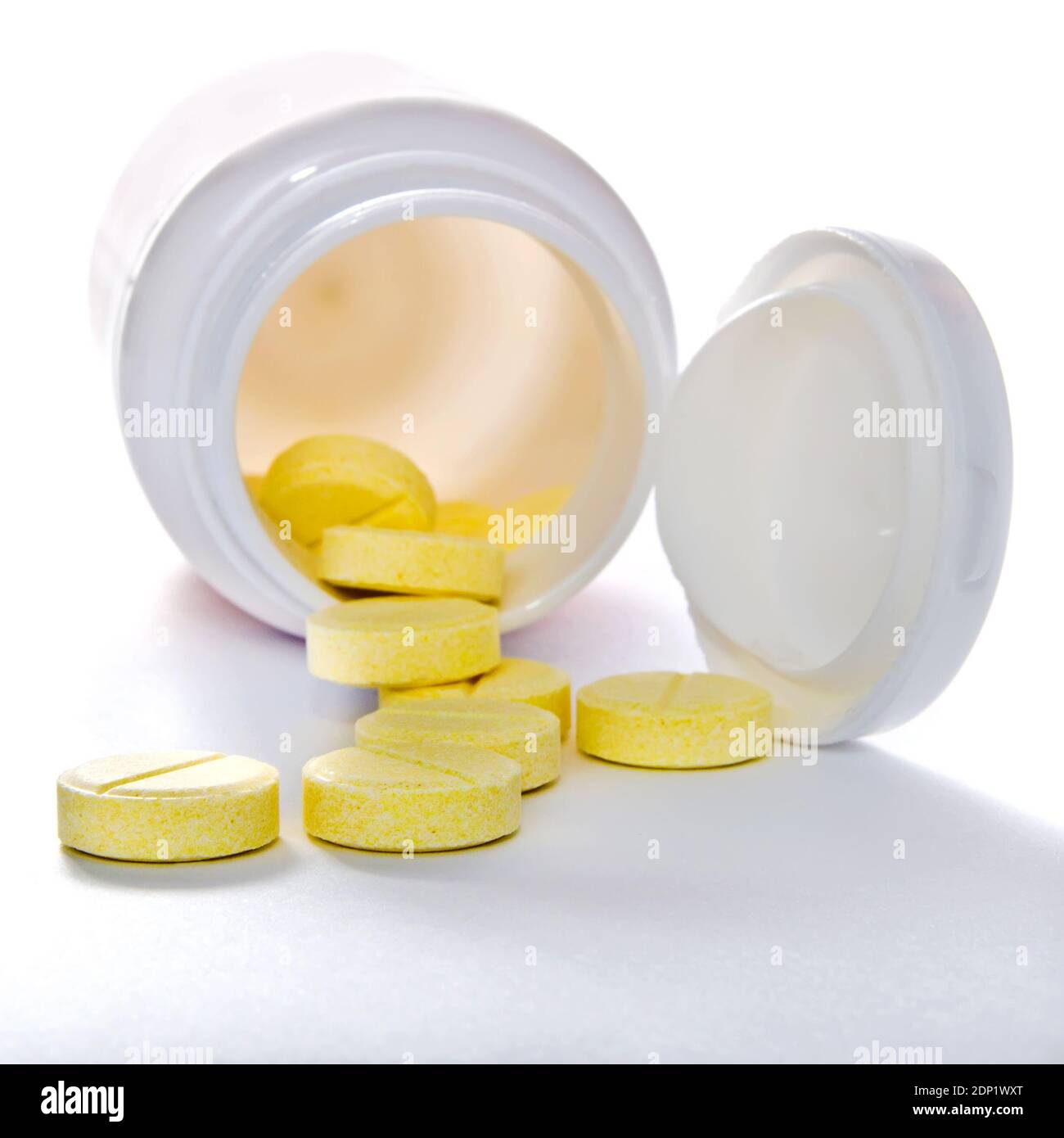 Yellow capsule bottle hi-res stock photography and images - Alamy