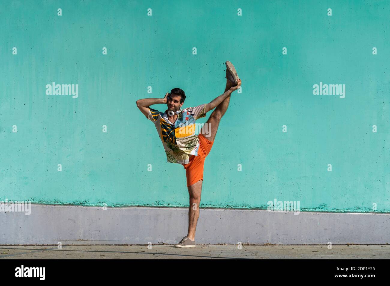 Man standing in shorts front full hi-res stock photography and images ...