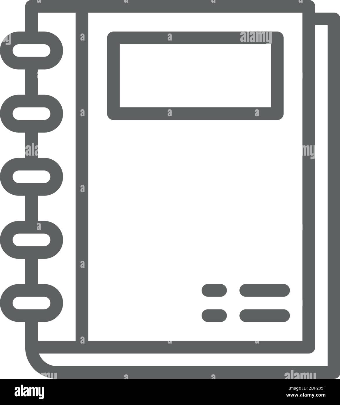 notebook vector icon modern simple vector illustration Stock Vector ...