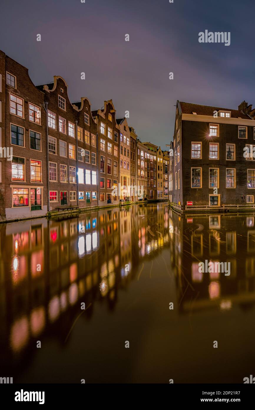 Amsterdam canals in the evening light, Dutch canals in Amsterdam ...