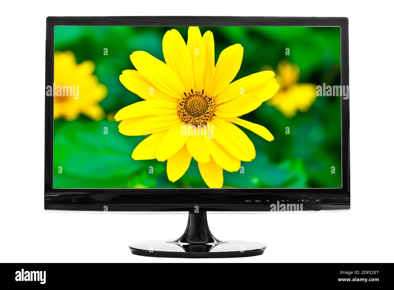 computer screen isolated on white Stock Photo - Alamy