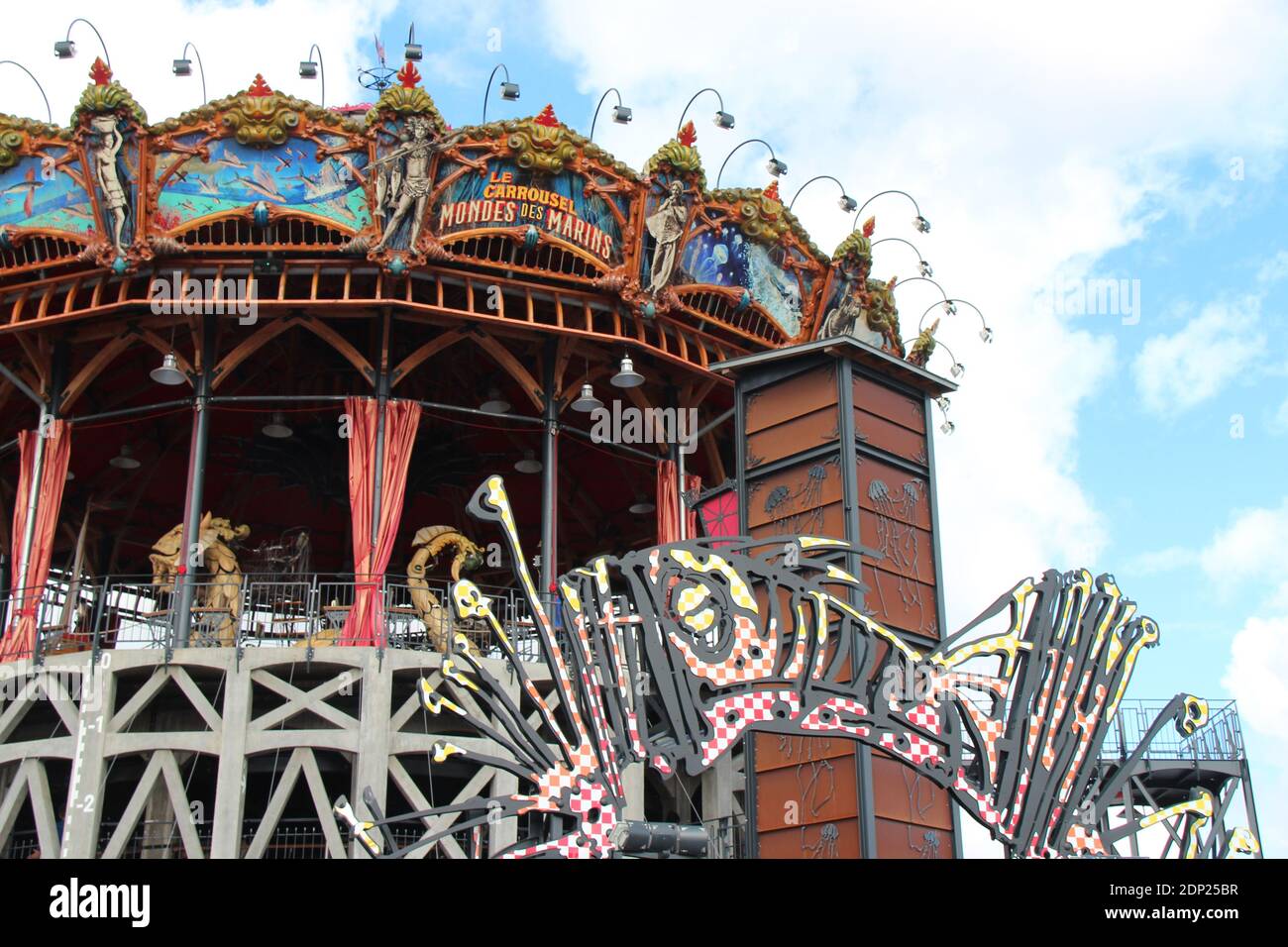 carousel in nantes in france Stock Photo - Alamy