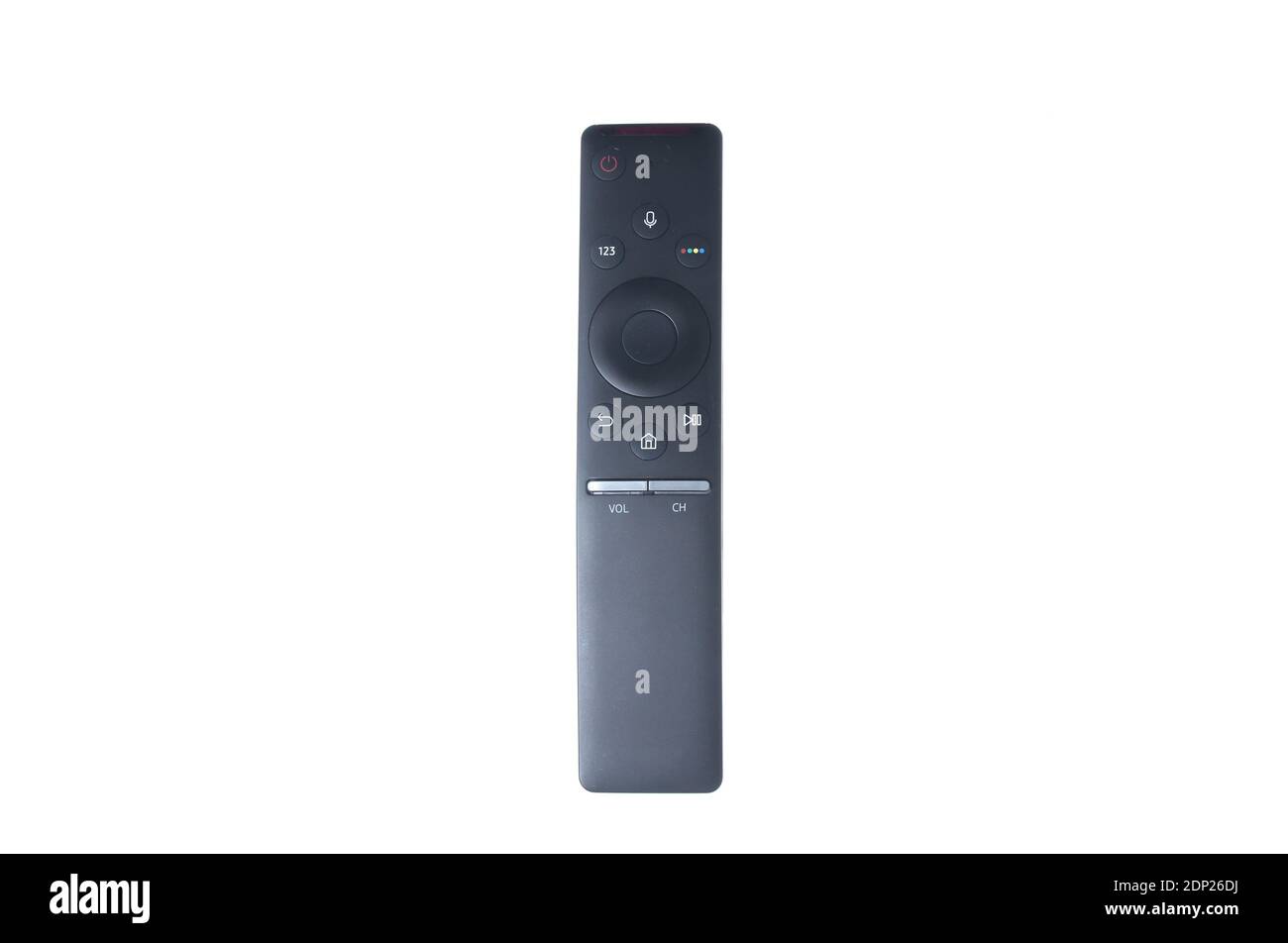 Black smart tv remote controller isolated on white background Stock ...