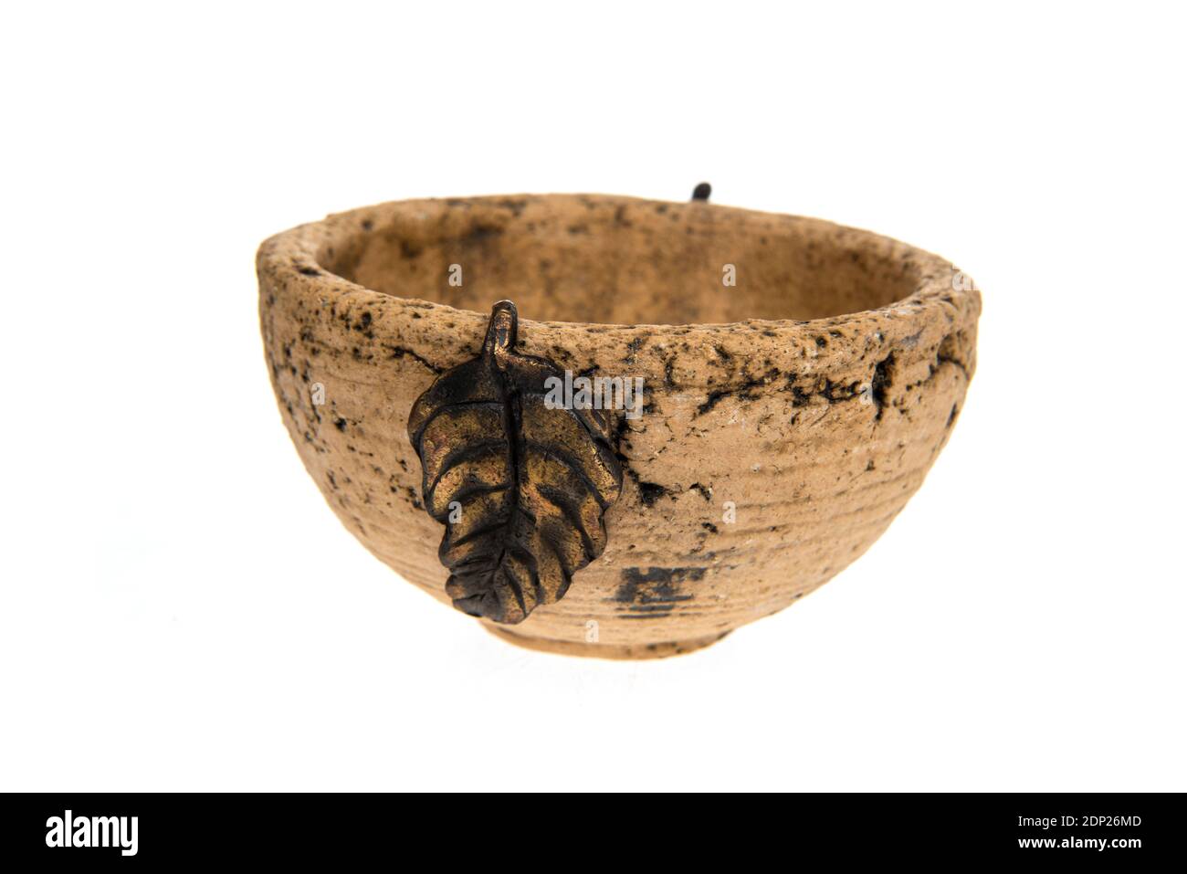 decorative object stone bowl isolated Stock Photo - Alamy