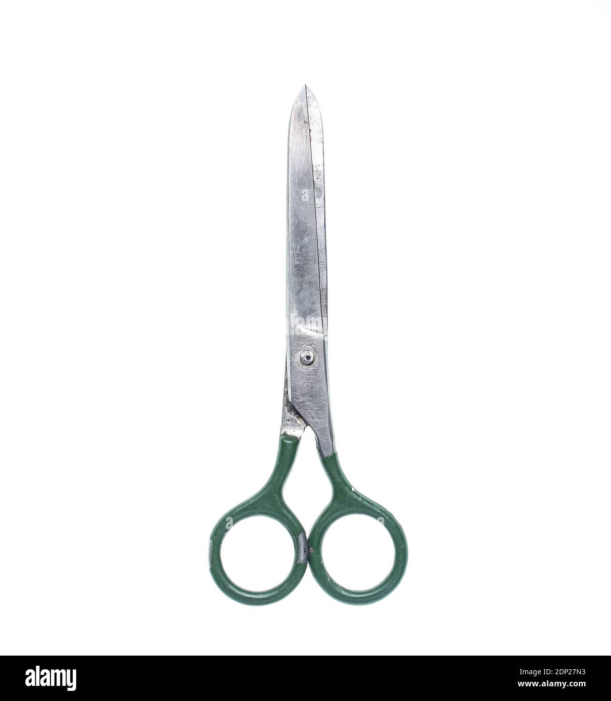 Metal old scissors isolated on white background Stock Photo - Alamy