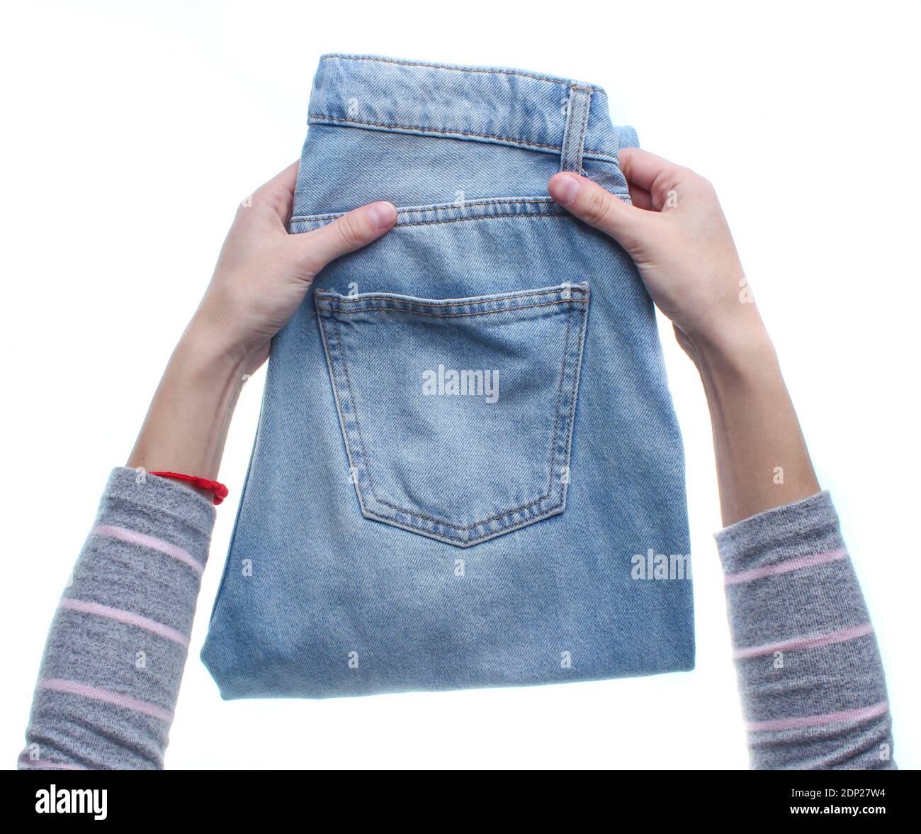 View above on female hands Cut Out Stock Images & Pictures - Alamy