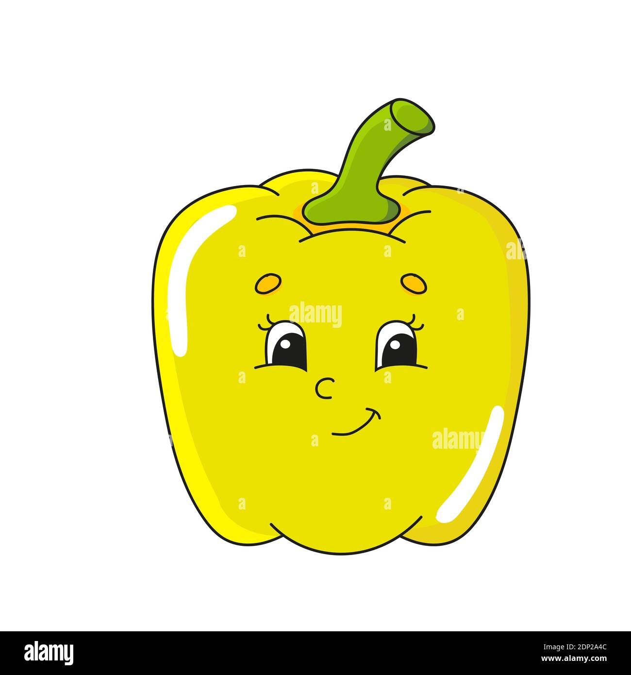 Cute flat vector illustration in childish cartoon style. Funny ...