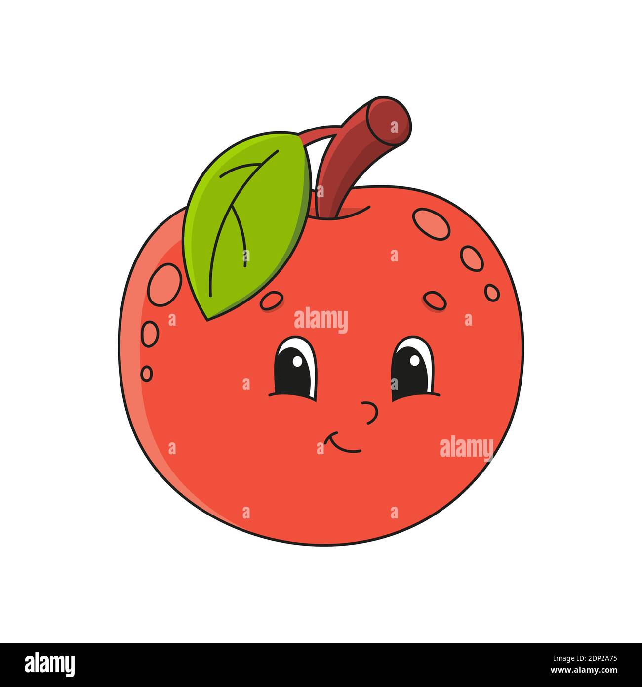 Cute flat vector illustration in childish cartoon style. Funny ...