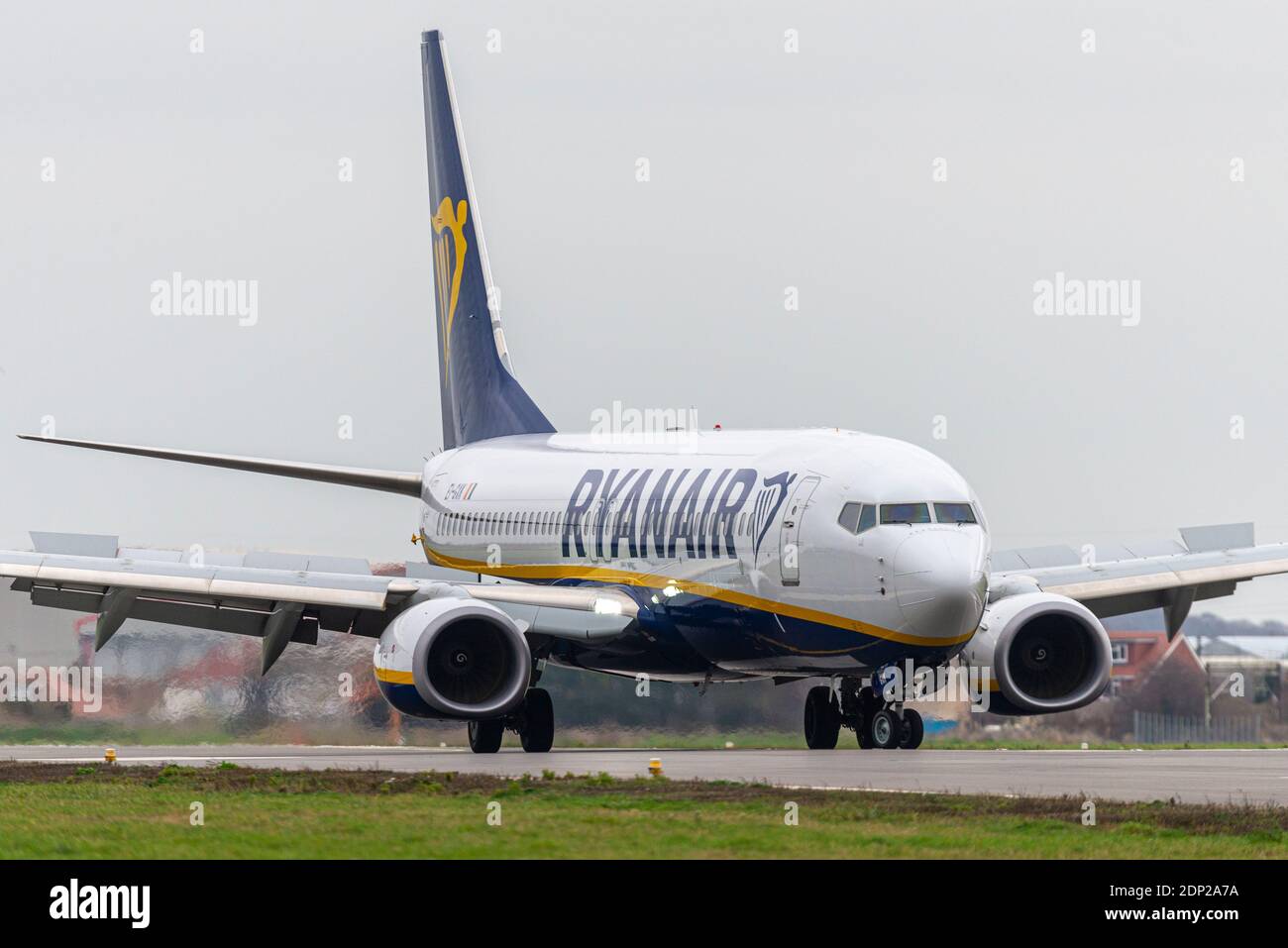 First Ryanair flight at London Southend Airport, UK, after national ...