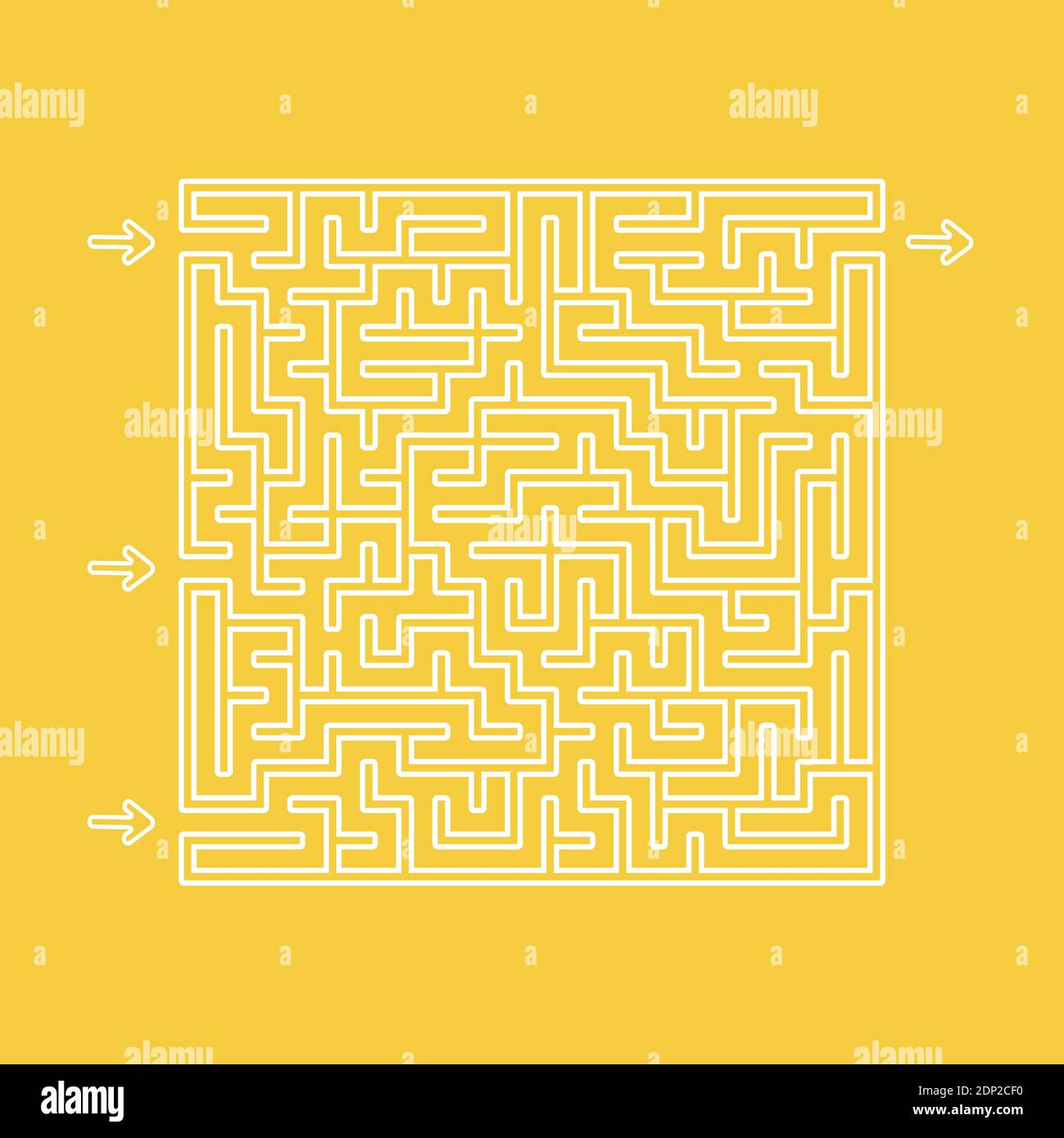 Colored square labyrinth. Game for kids. Puzzle for children. Maze ...