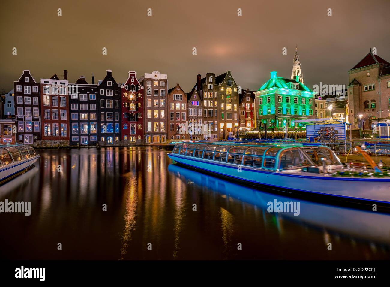 Amsterdam canals in the evening light, Dutch canals in Amsterdam ...
