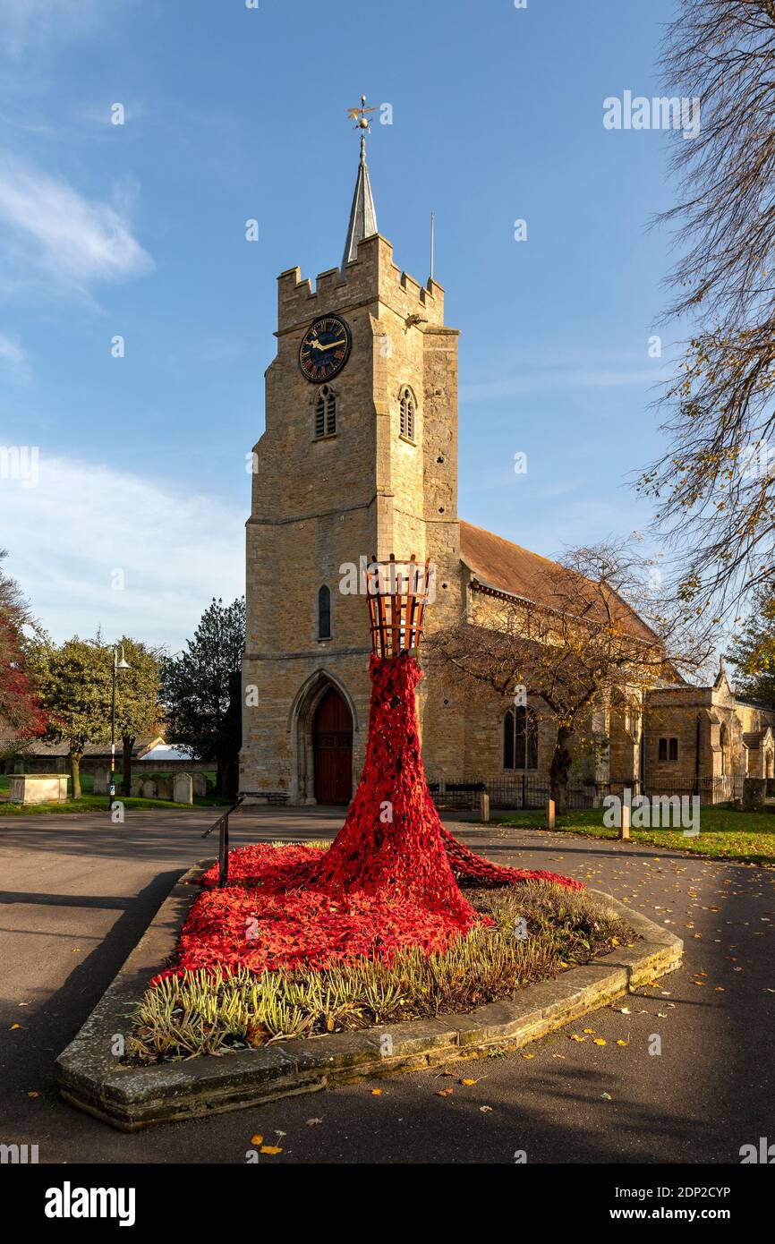 Chatteris War Memorial and the Parish Church of St Peter & St Paul ...