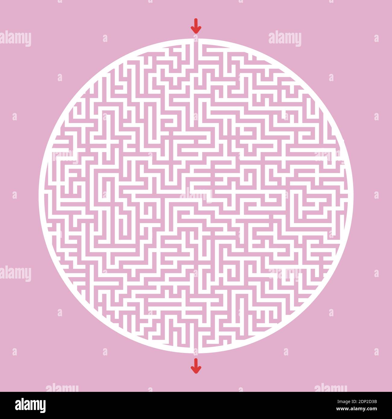Difficult big round labyrinth. Game for kids and adults. Puzzle for ...