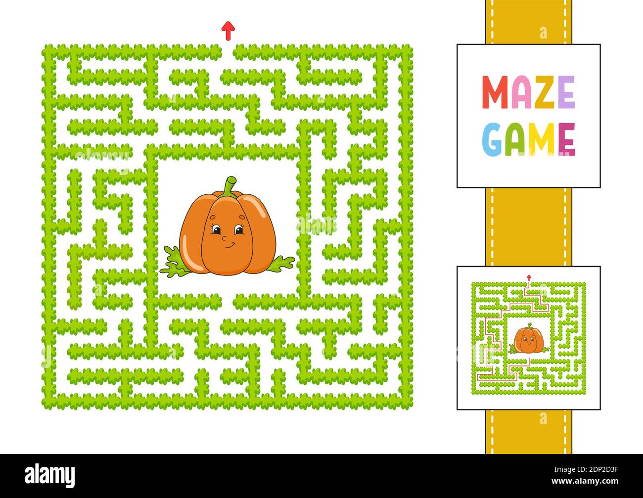 Maze. Game for kids. Funny labyrinth. Education developing worksheet ...