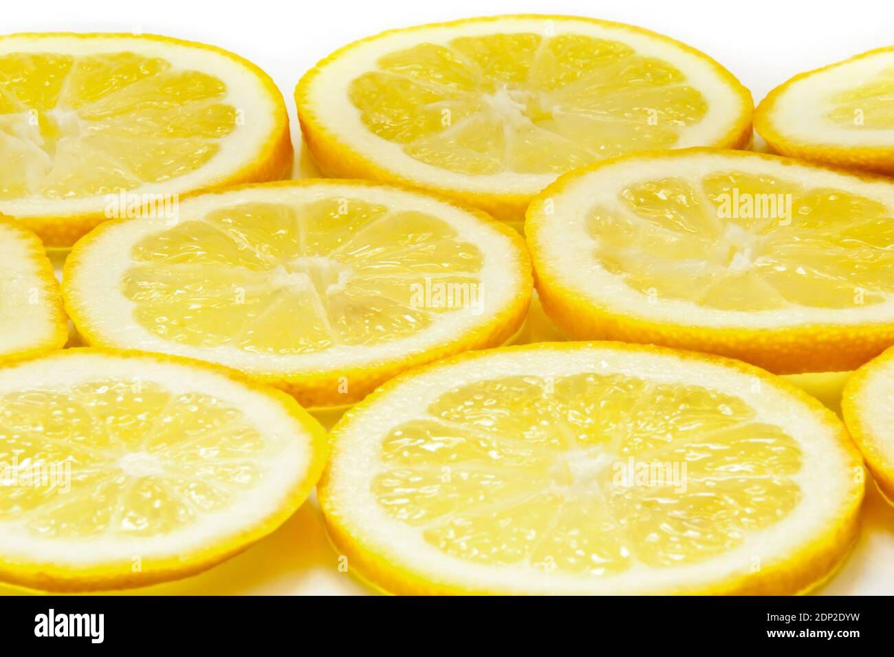 background made of sliced lemon Stock Photo - Alamy