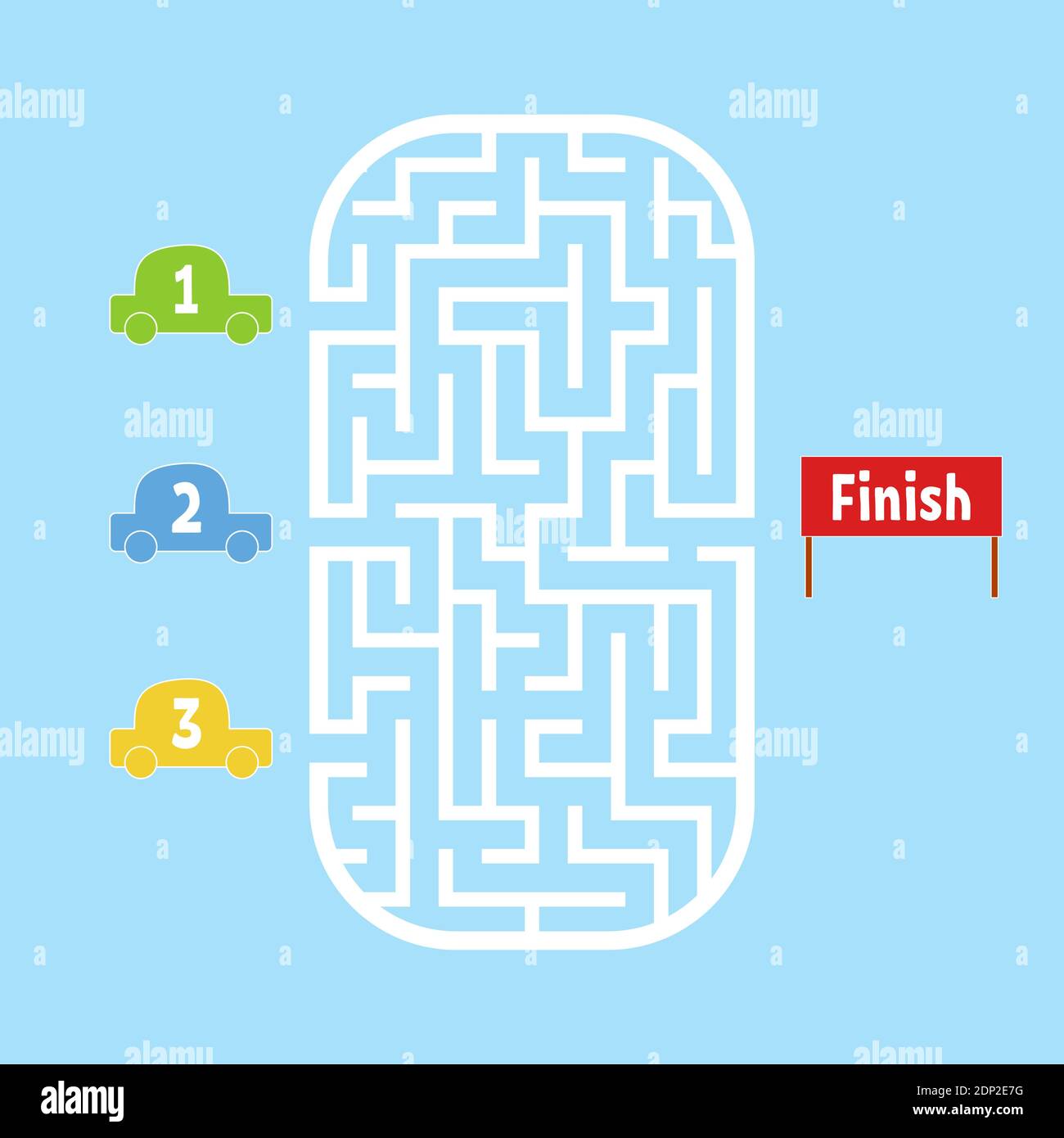 Funny maze. Game for kids. Puzzle for children. Cartoon style ...