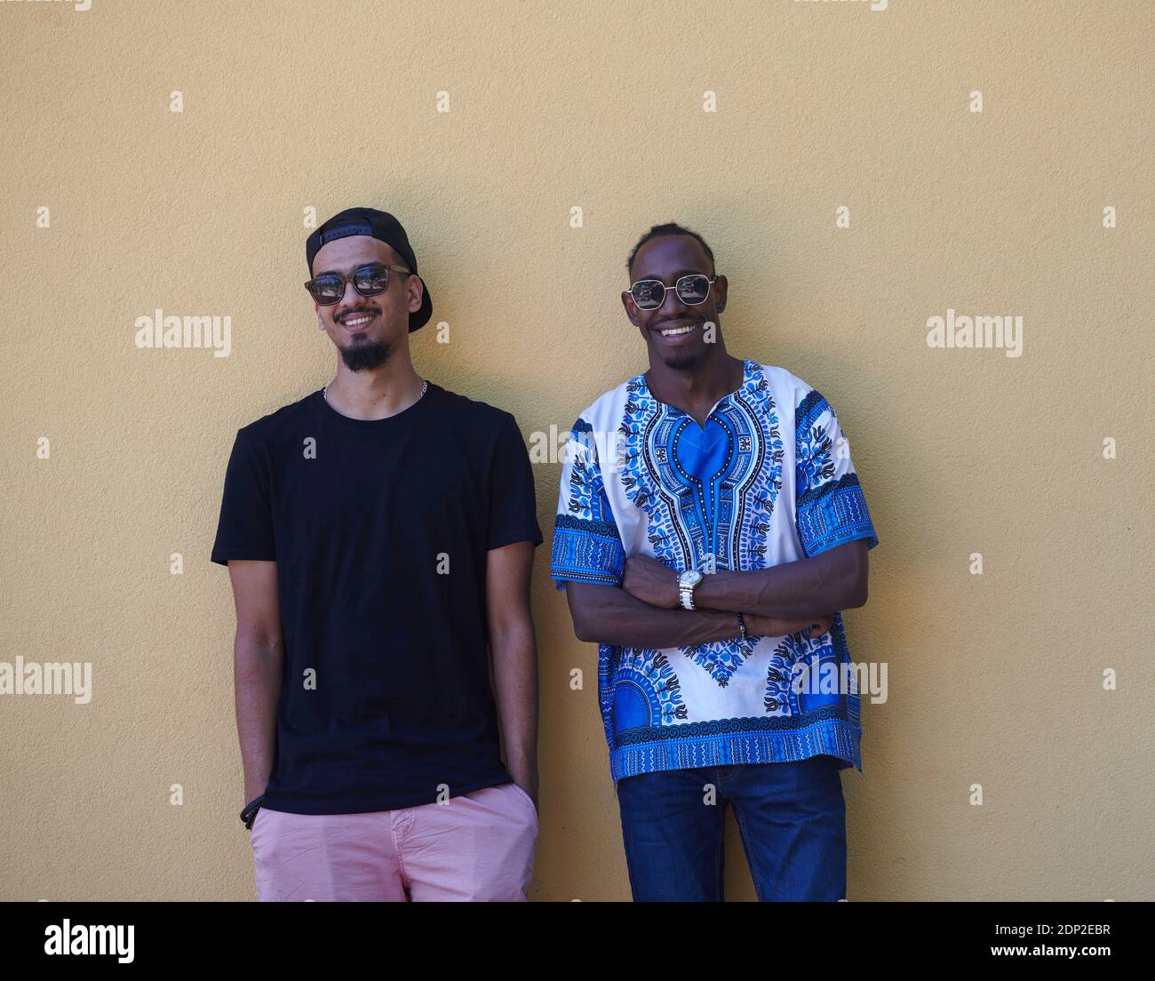 middle eastern and black african frinends Stock Photo - Alamy