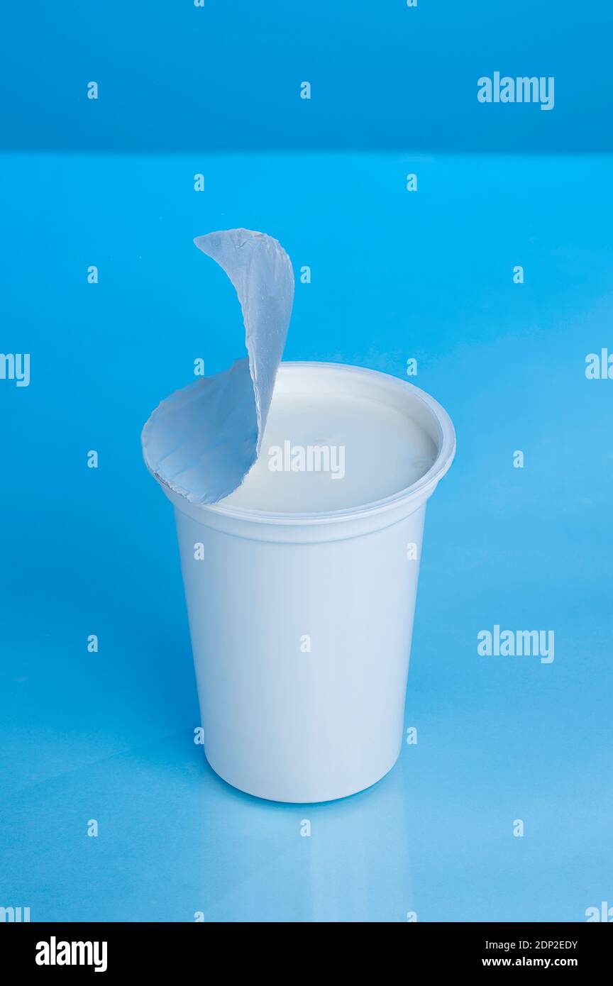 Yogurt Plain Container High Resolution Stock Photography and Images - Alamy