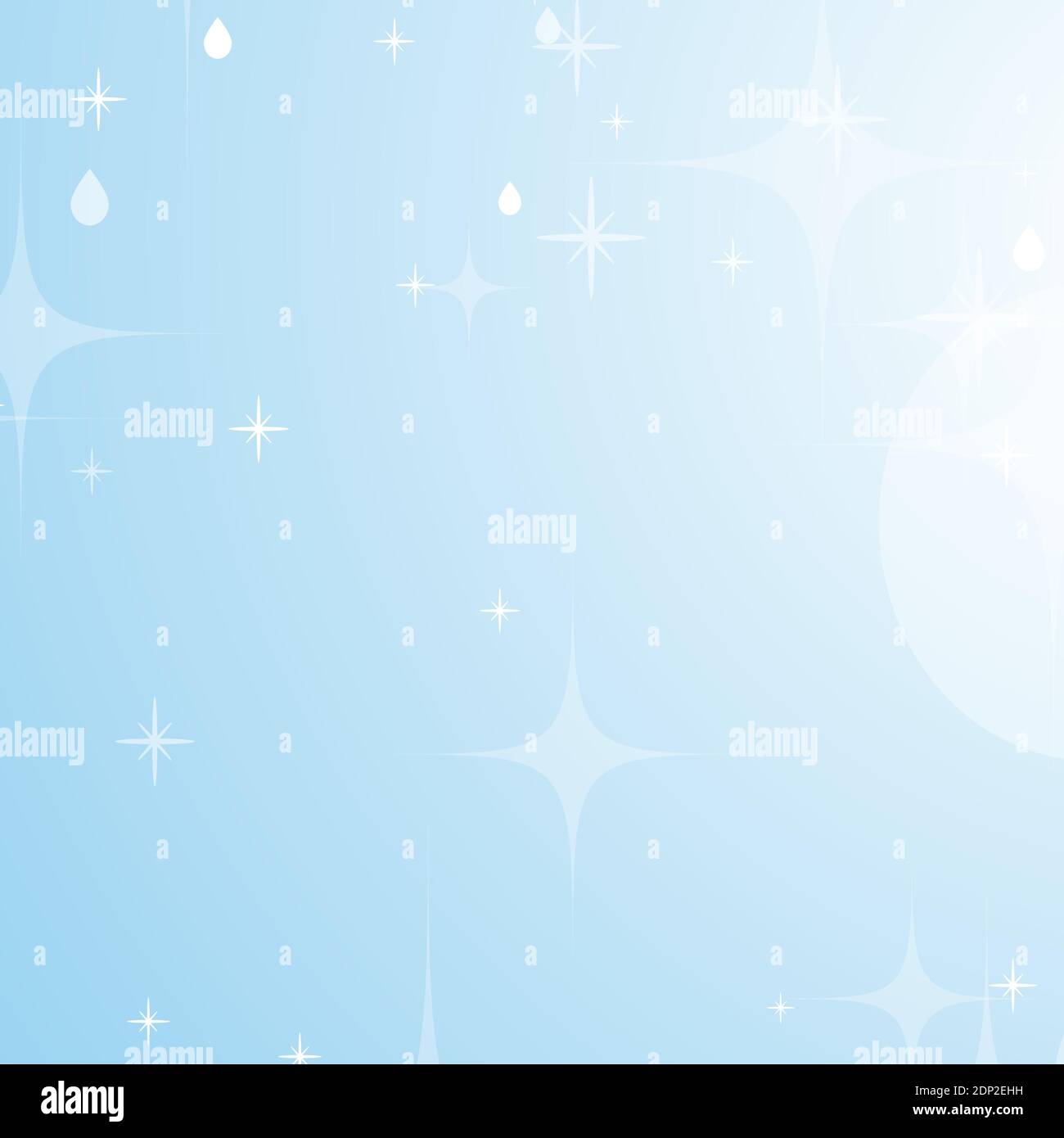 Light blue abstract background with stars and bokeh. Beautiful sky ...