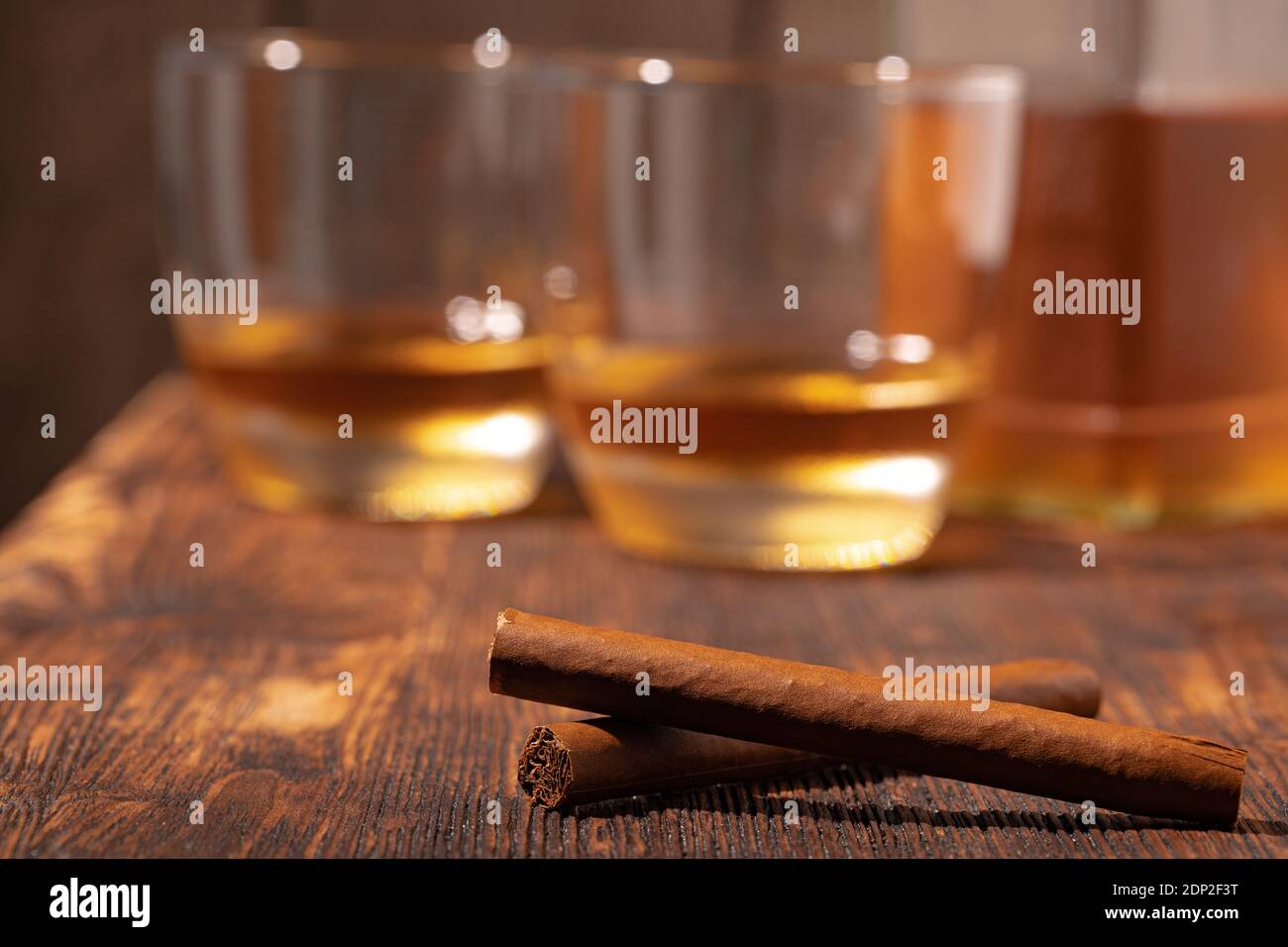 Cigar glasses brandy on hi-res stock photography and images - Alamy