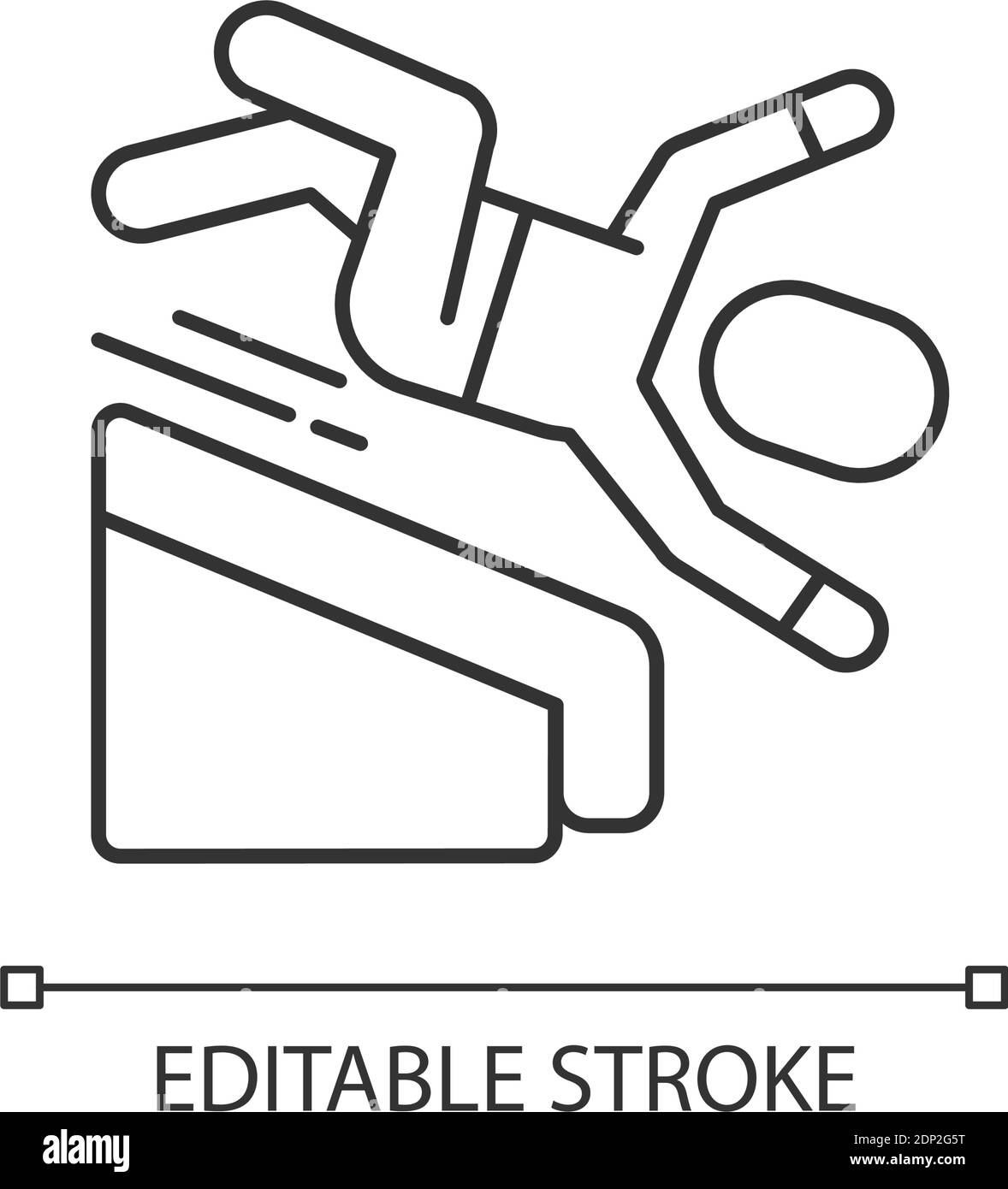Falling from height linear icon Stock Vector Image & Art - Alamy