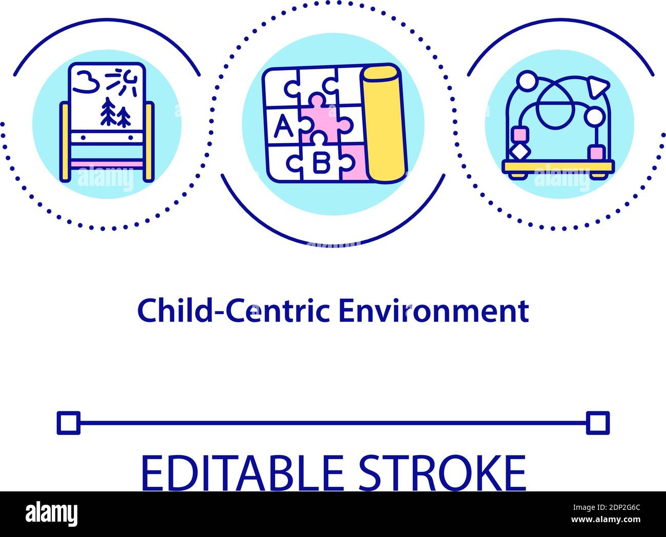 Child-centric environment concept icon Stock Vector Image & Art - Alamy