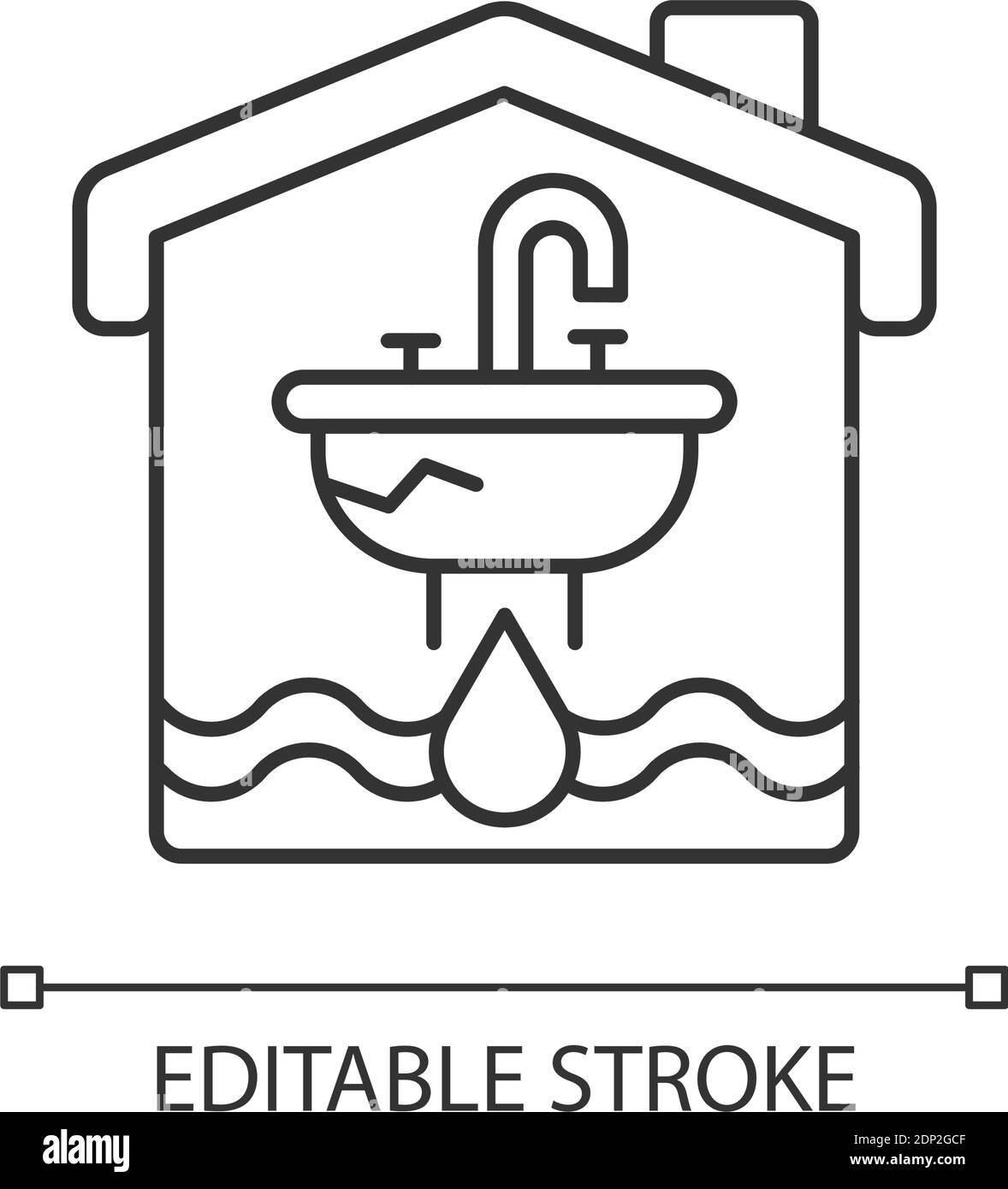 Water leak restoration Cut Out Stock Images & Pictures - Alamy