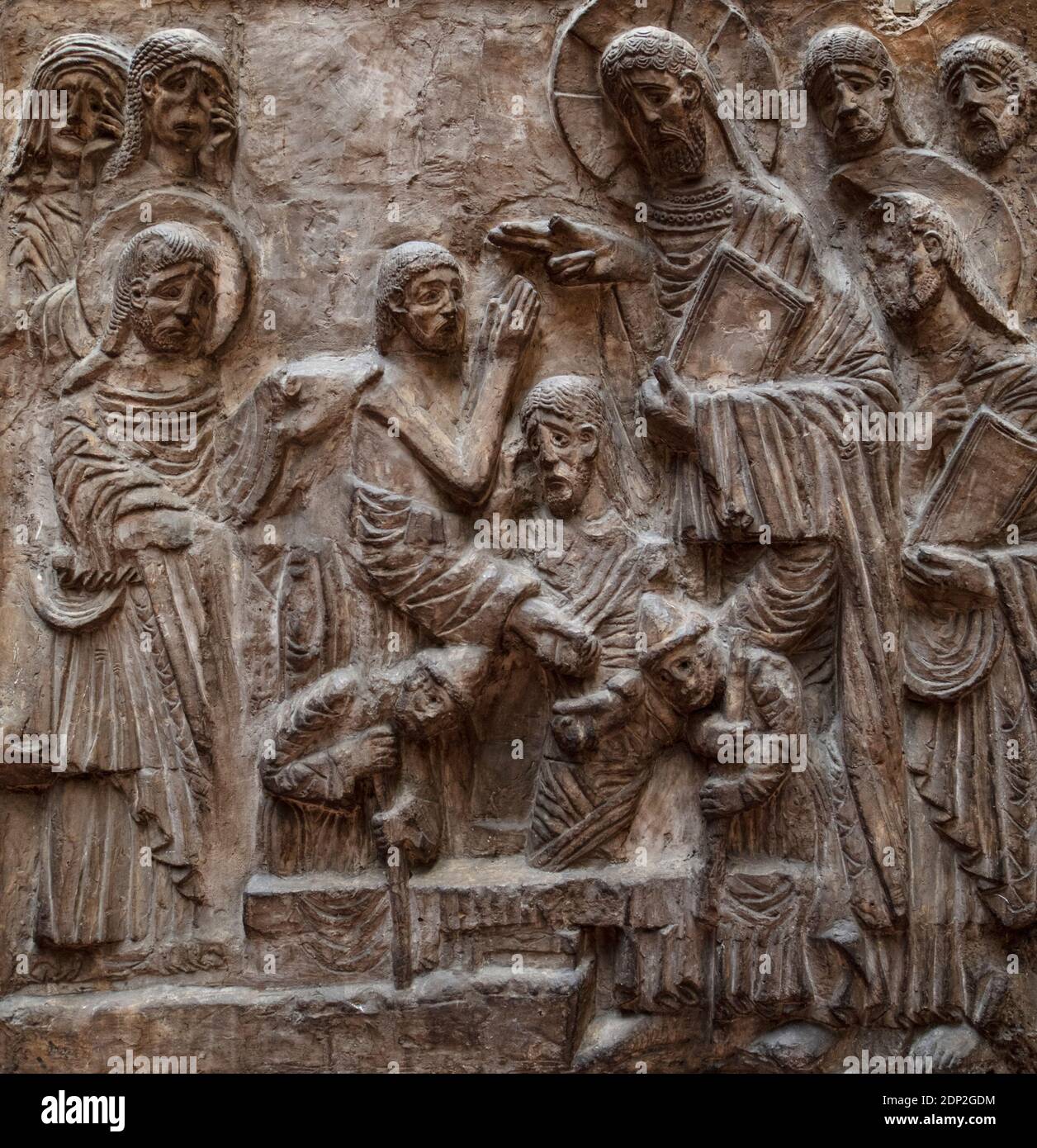 The Raising of Lazarus, a relief from a sculpture by Giovanni Franchi ...