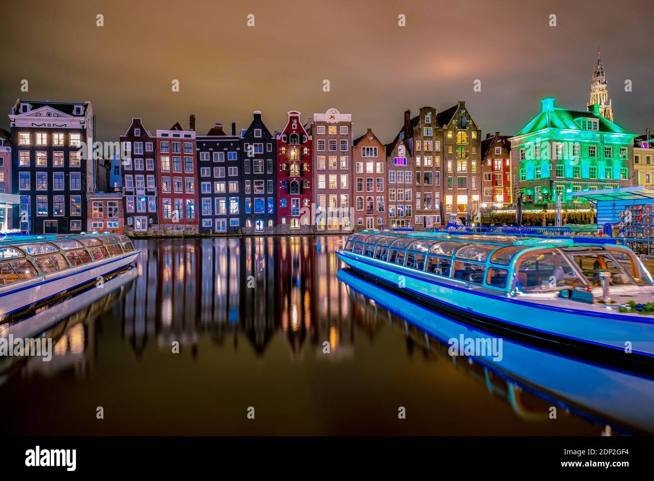 Amsterdam canals in the evening light, Dutch canals in Amsterdam ...