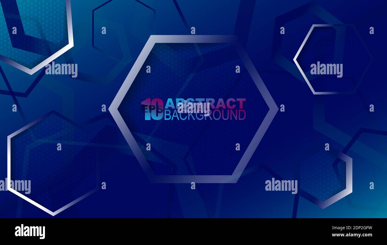 EPS10 vector background with hexagonal shapes. Put your text and use it ...