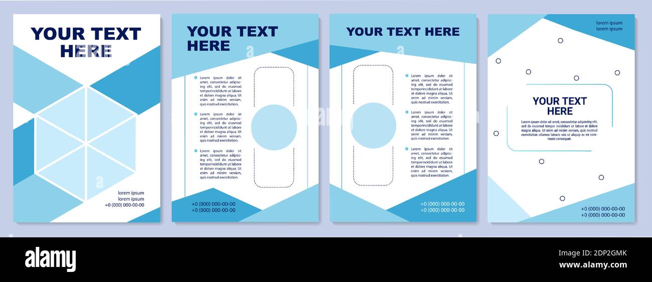 Creative blue brochure template Stock Vector Image & Art - Alamy