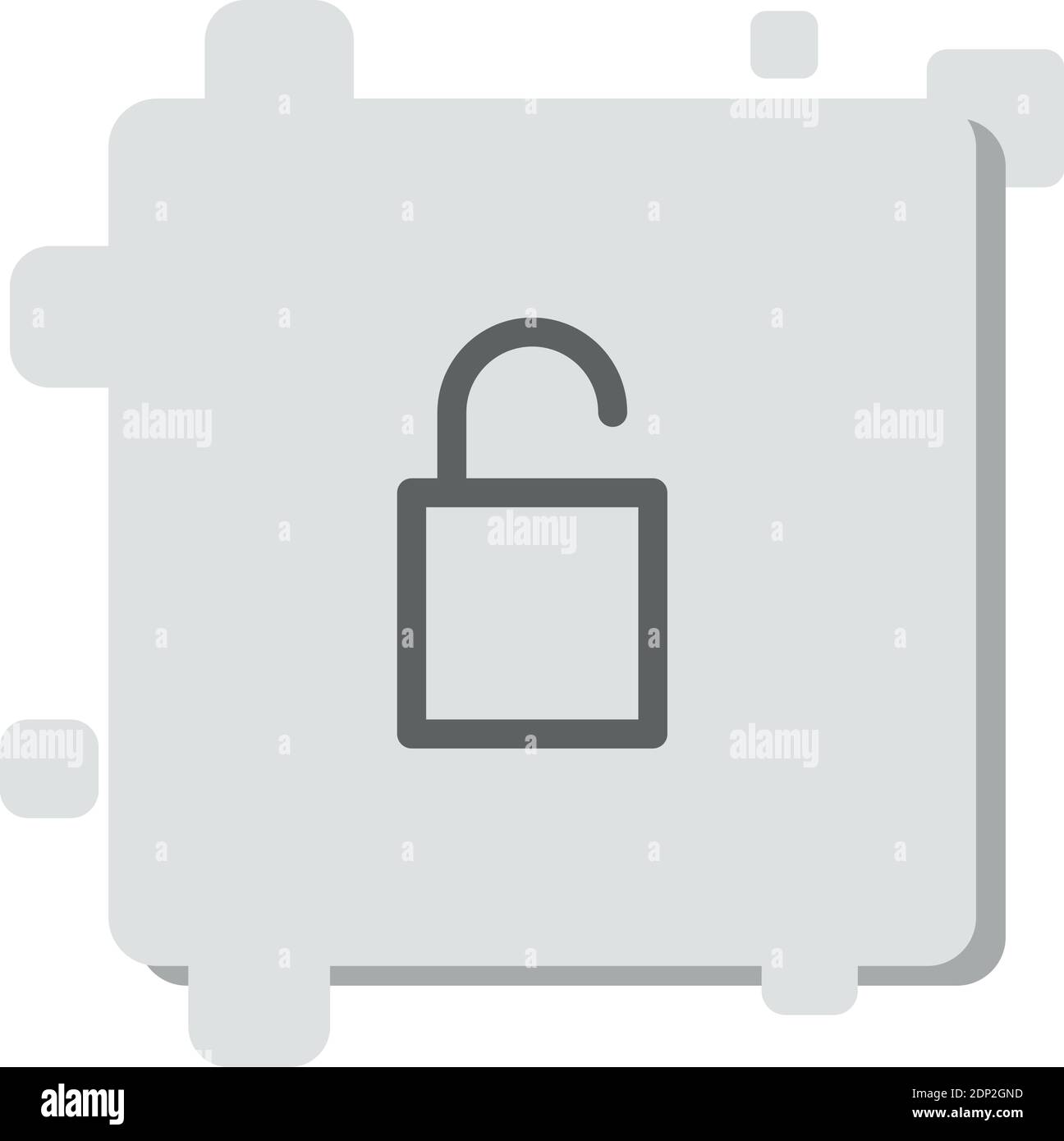 unlock vector icon modern simple vector illustration Stock Vector Image ...