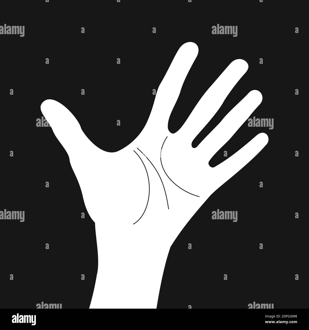 Palm reading palmistry lines hi-res stock photography and images - Alamy
