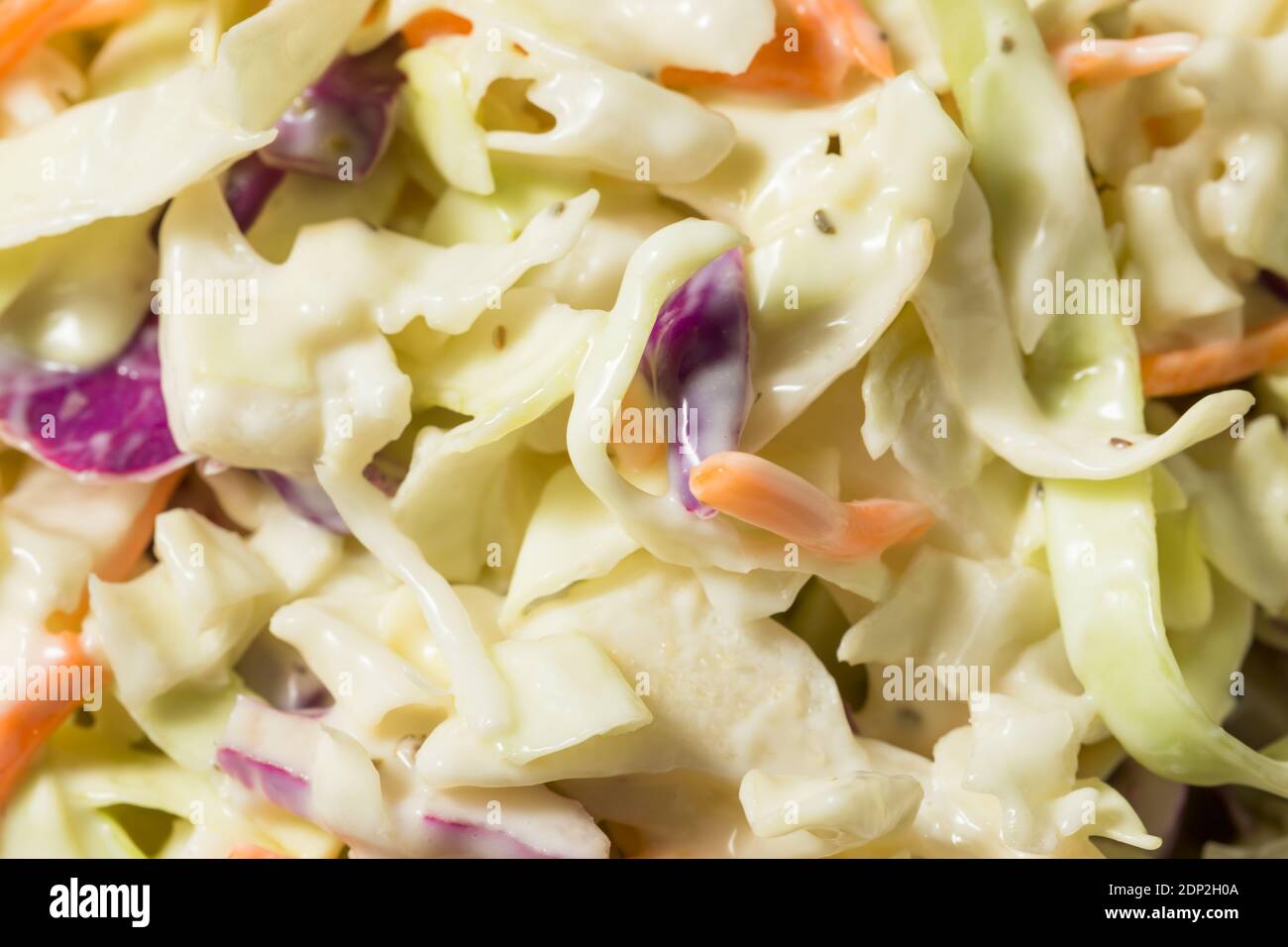 Homemade Creamy Cabbage Coleslaw with Mayo and Carrots Stock Photo - Alamy