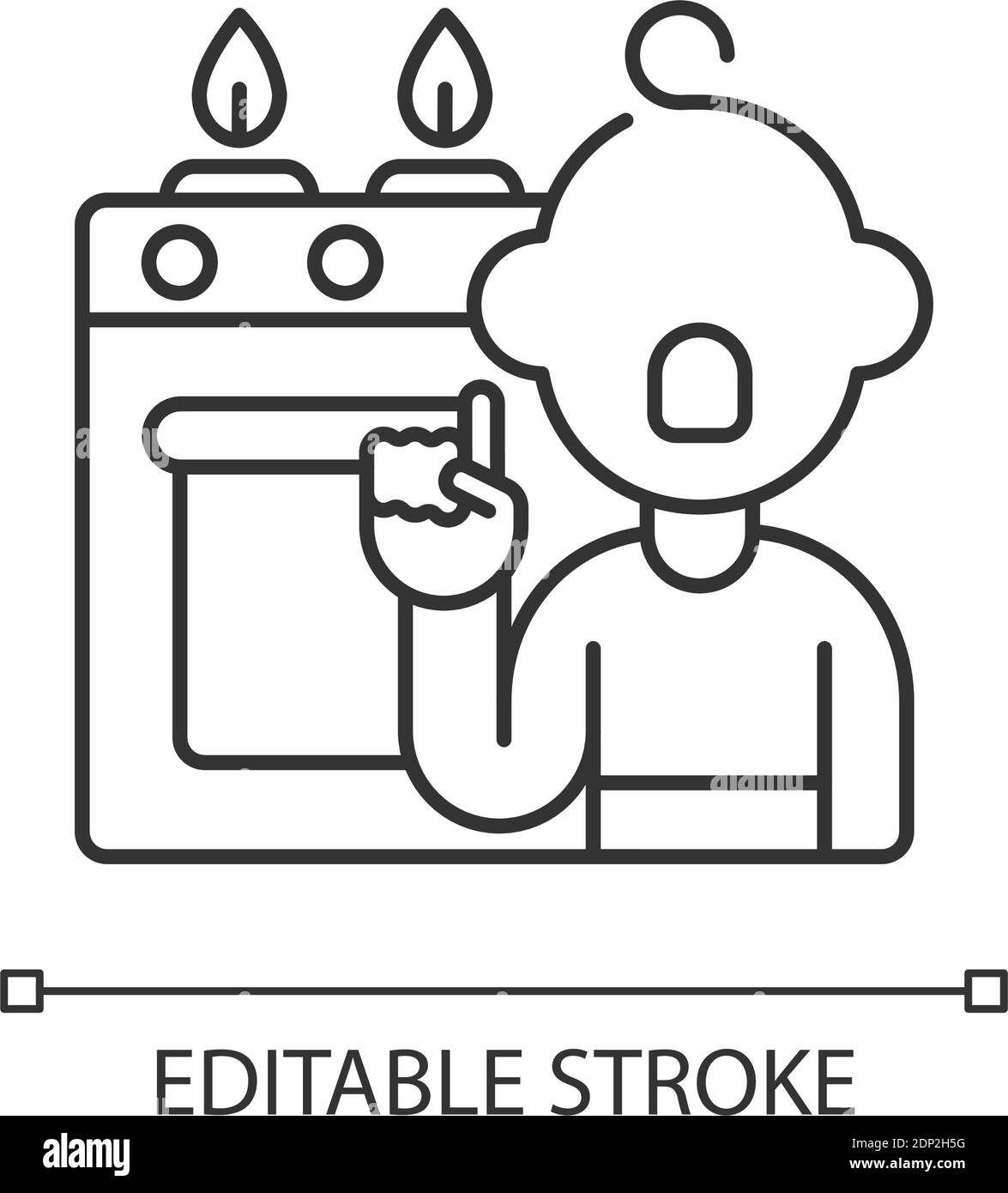 Childhood trauma linear icon Stock Vector Image & Art - Alamy