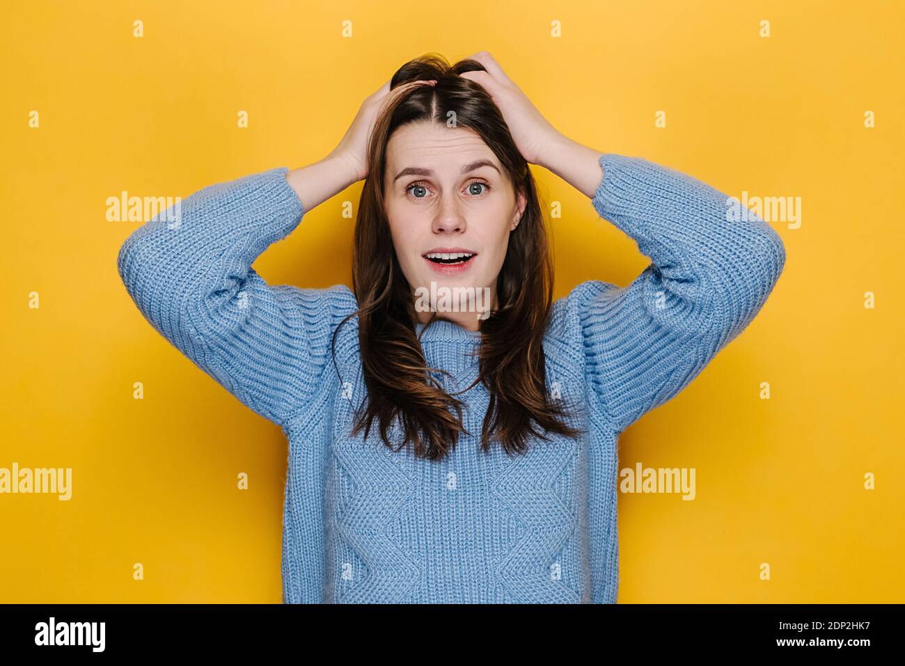 Hysterical yell hi-res stock photography and images - Alamy