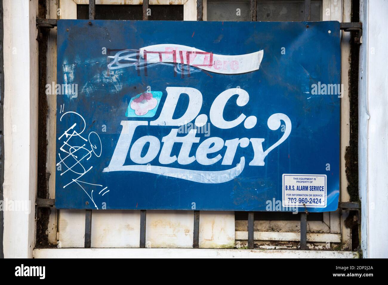 DC Lottery Sign, H Street NW, Chinatown, Washington DC, USA Stock Photo ...