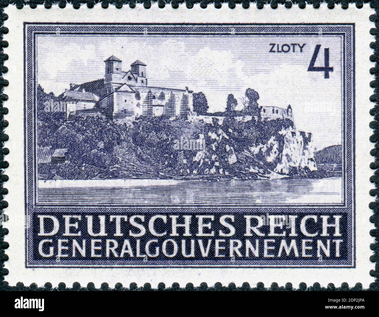 GERMANY - CIRCA 1943: Postage stamp printed in Germany (General ...