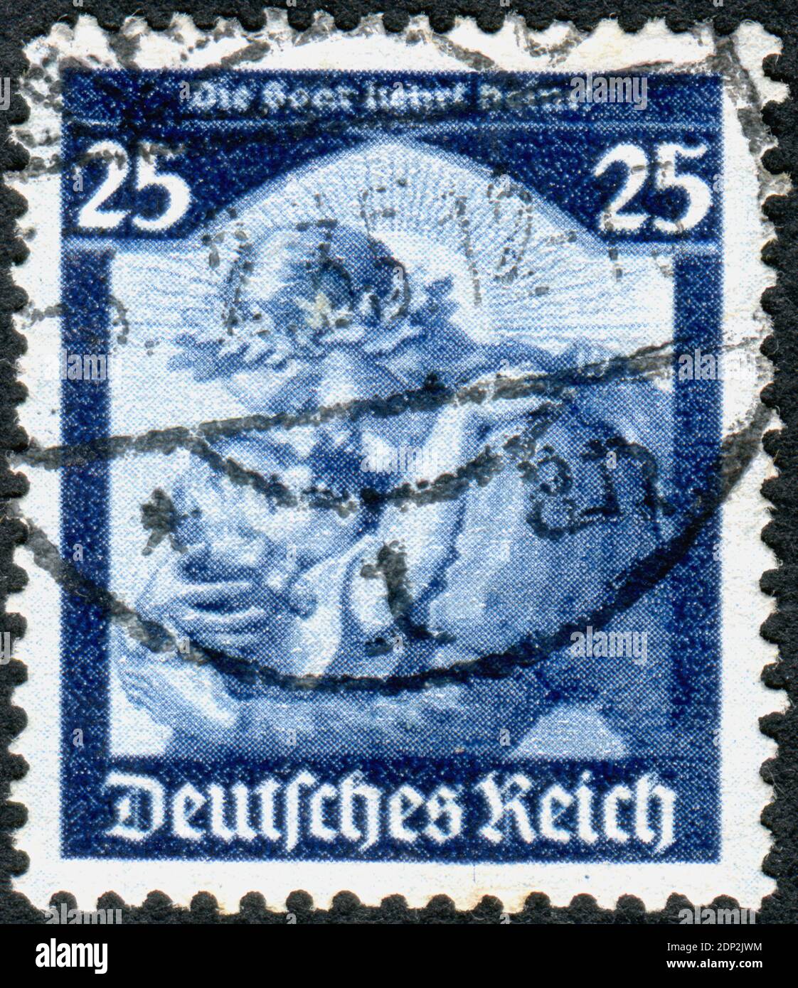 GERMANY - CIRCA 1935: Postage stamp printed in Germany, shown of symbol ...