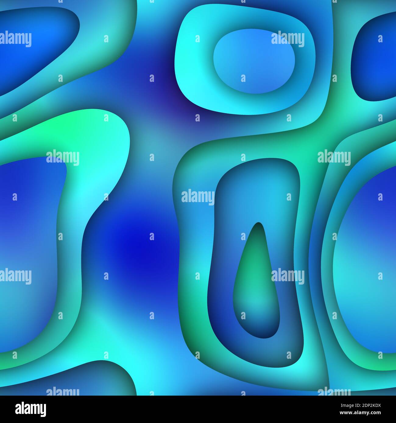 Seamless floating curved cut out paper vivid color Stock Photo - Alamy