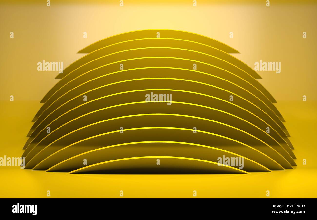 Abstract computer graphic background with parametric installation of ...